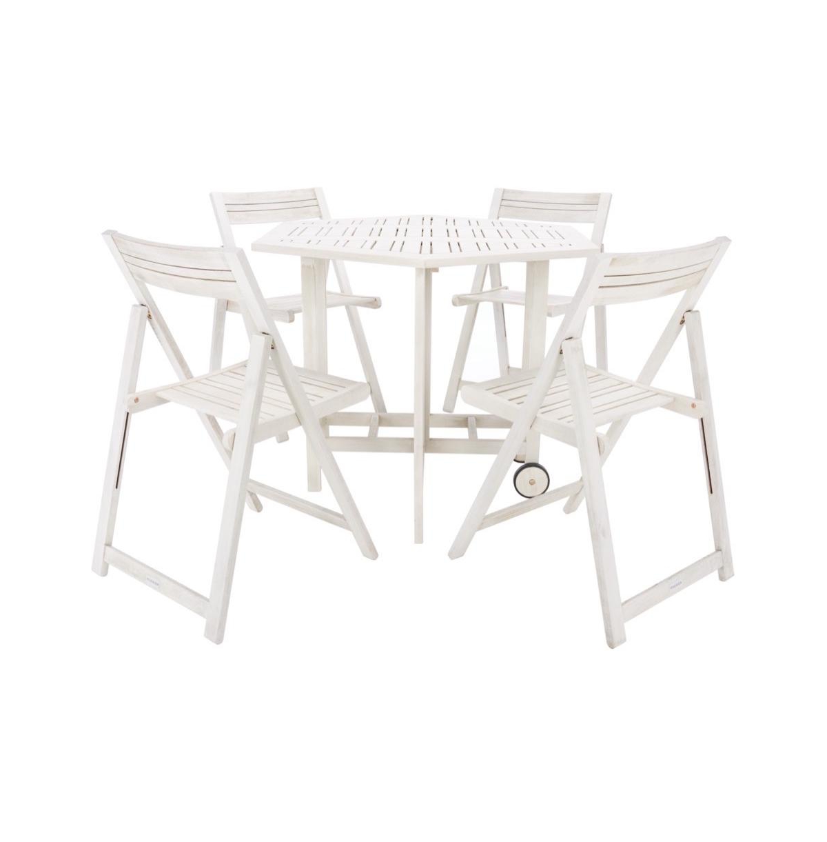 Click here for Kerman Outdoor Table and Chair Set - White washed prices