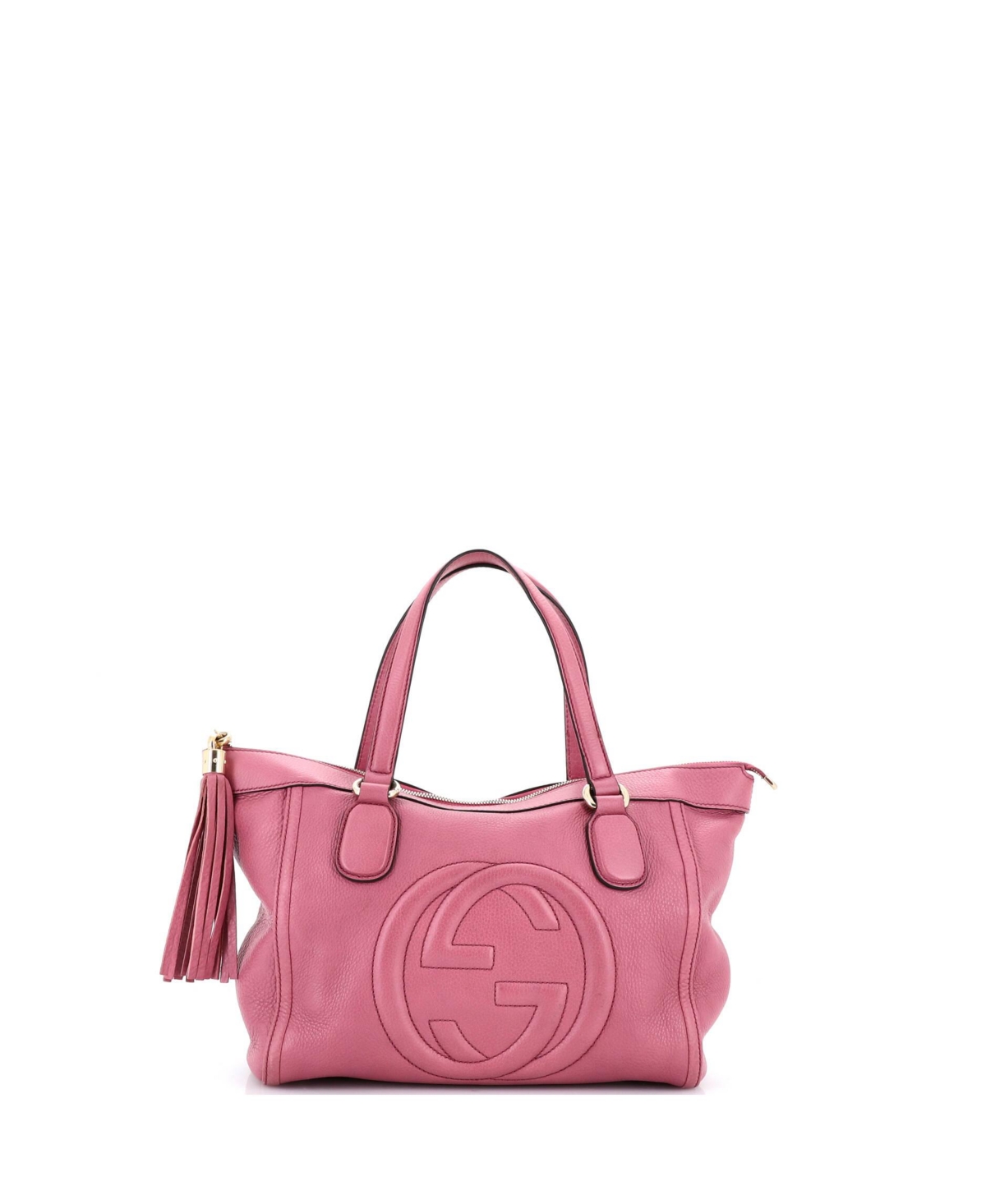 Click here for Pre-Owned Gucci Small Soho Zip Tote Leather - Pink prices