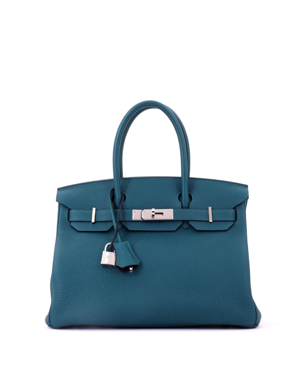 Click here for Pre-Owned HERMES Birkin 25 Handbag Green Swift wit... prices