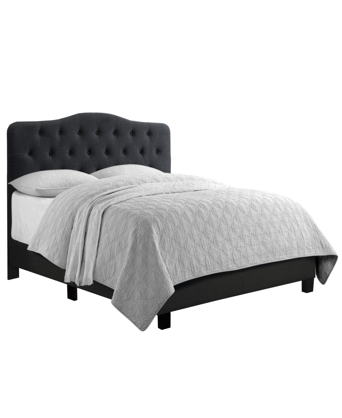 Click here for Boyel Living Low Profile Upholstered Bed Button Tu... prices