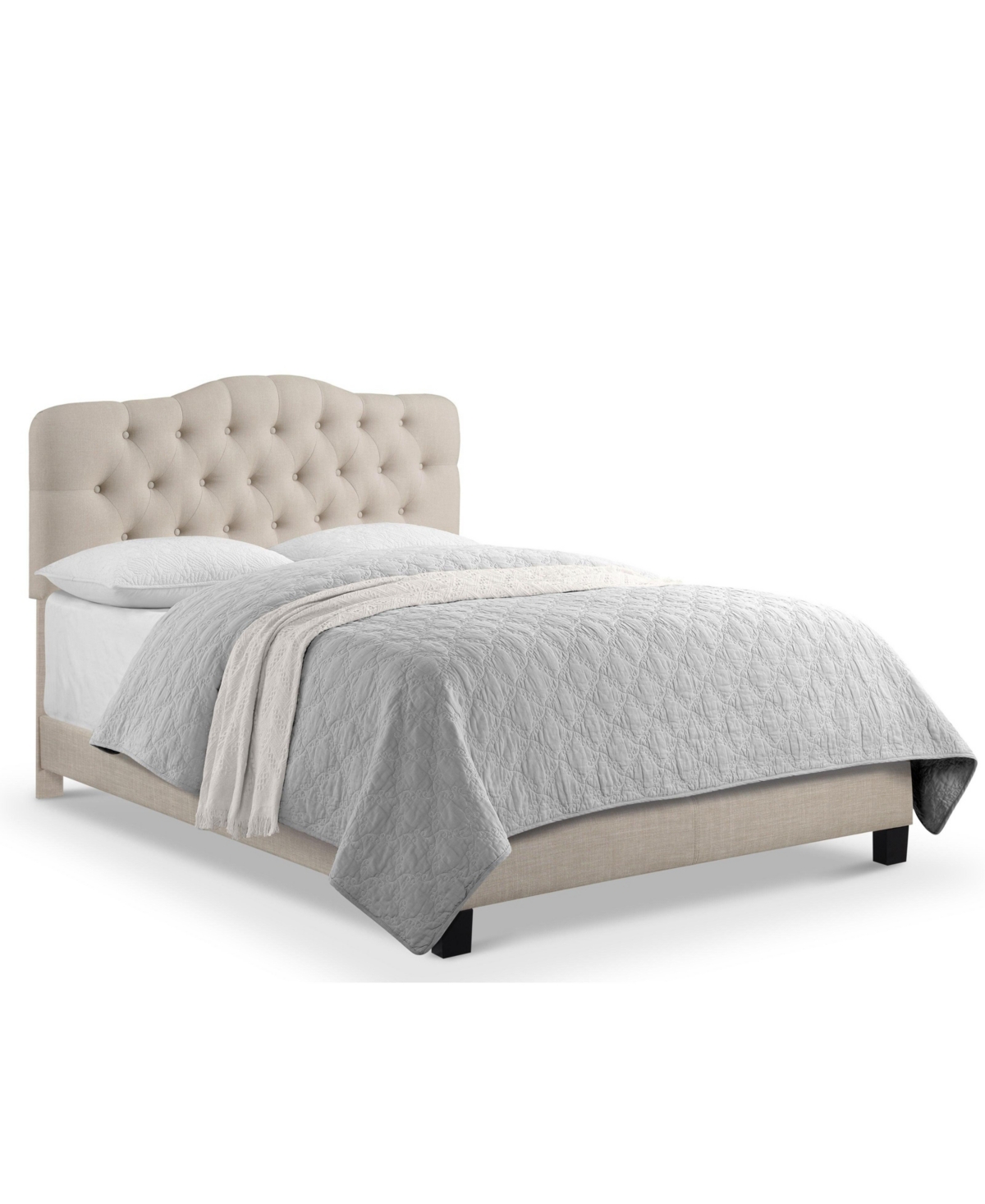 Click here for Boyel Living Low Profile Upholstered Bed Button Tu... prices