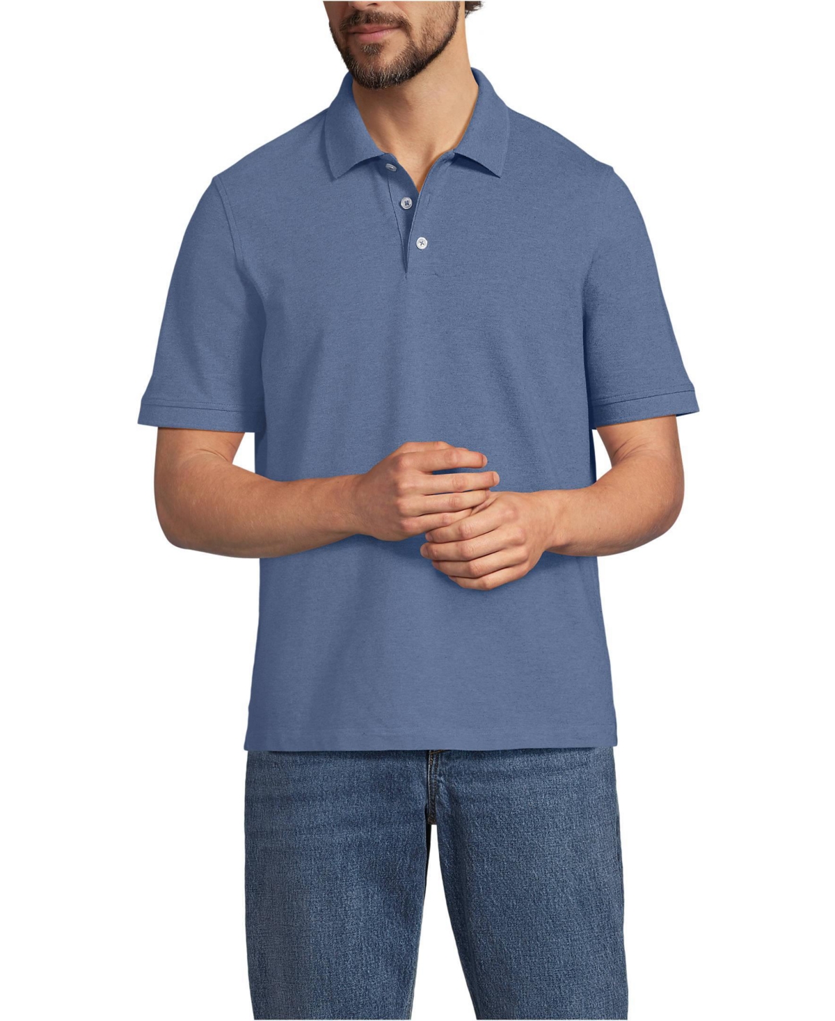 Click here for Lands End Mens Short Sleeve Performance Mesh Pique... prices