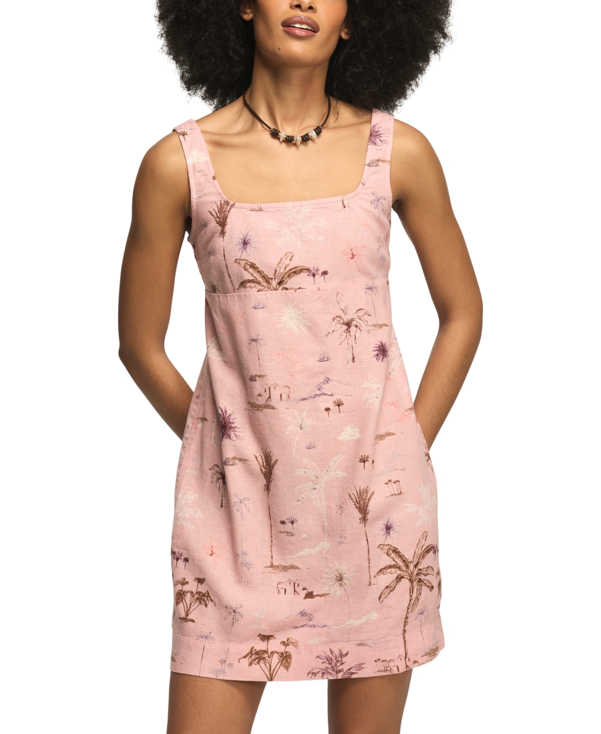 Click here for Lucky Brand Womens Printed Square Neck Mini Dress... prices