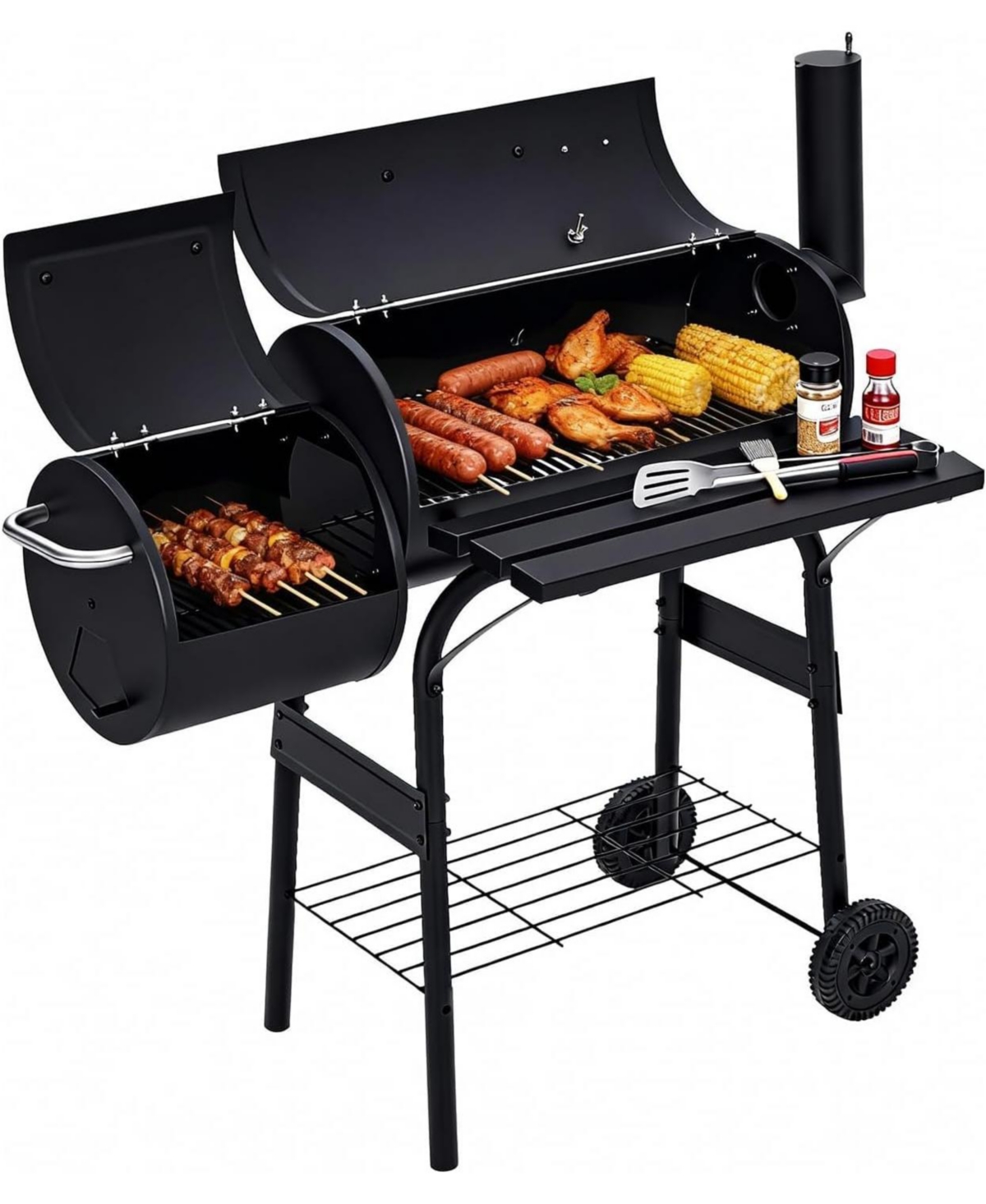 Click here for Xo Charcoal Grill with Offset Smoker  Barrel Bbq S... prices