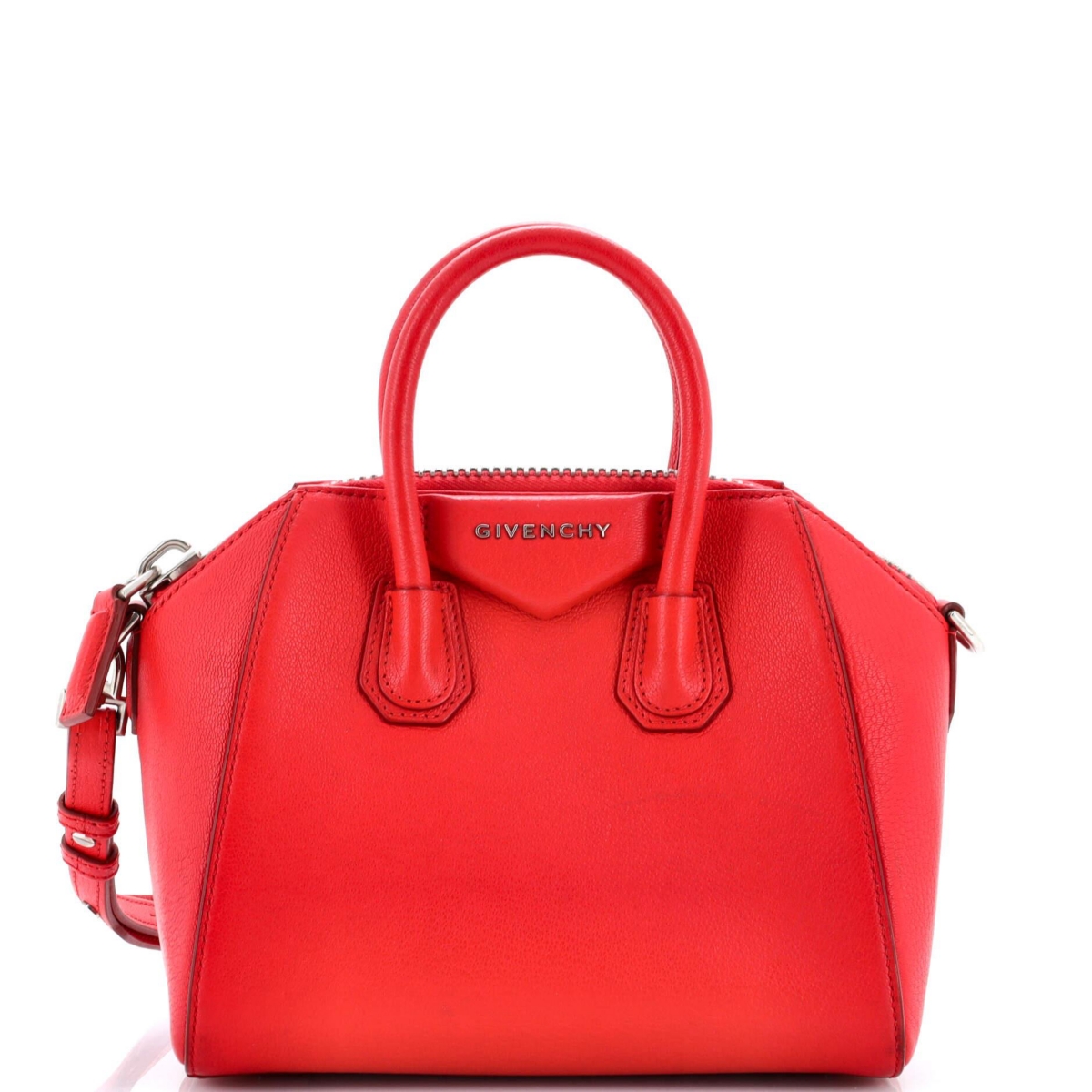 Click here for Pre-Owned Givenchy Mini Antigona Bag Leather - Red prices