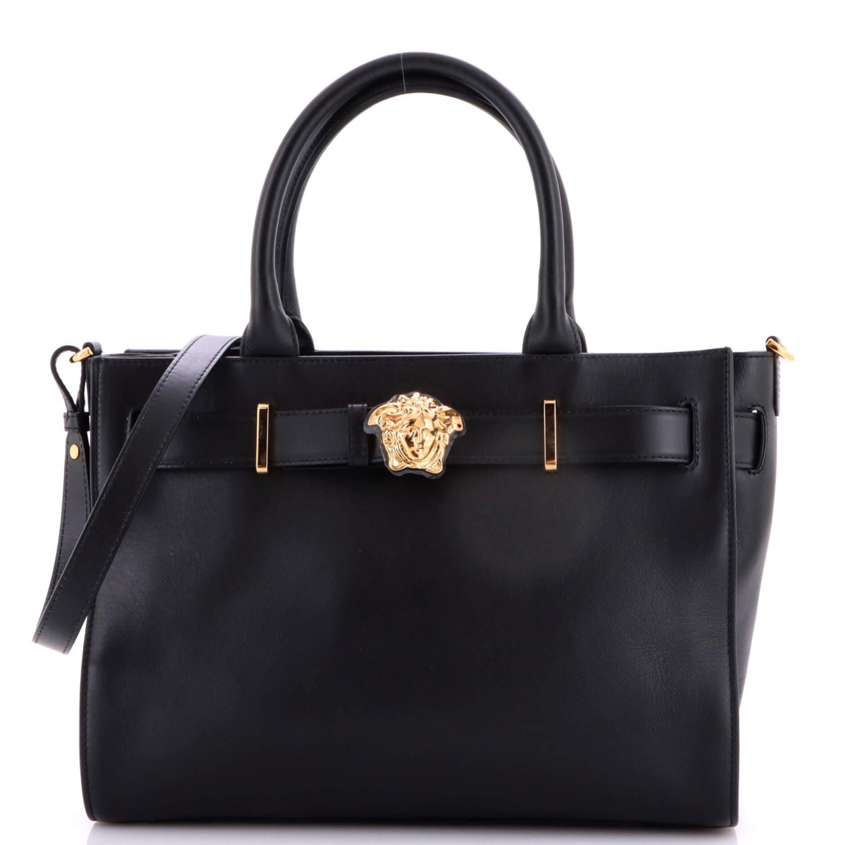 Click here for Pre-Owned Versace Large Palazzo Medusa Belted Conv... prices