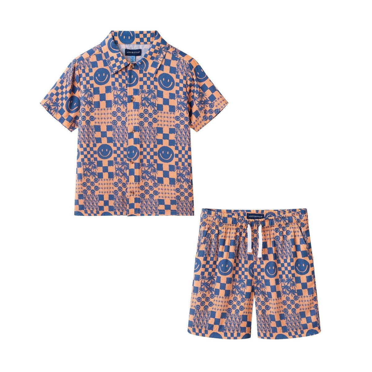 Click here for Andy & Evan Boys Allover Smiley Print Buttondown a... prices