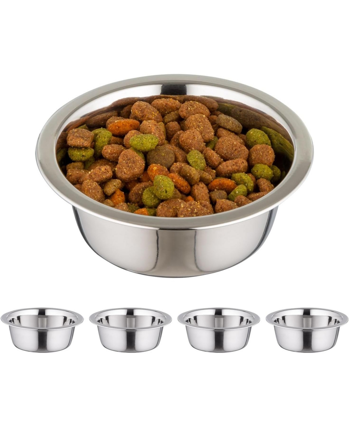 Click here for Iris Usa Stainless Steel Dog Bowls - 5 Pack  16 oz... prices