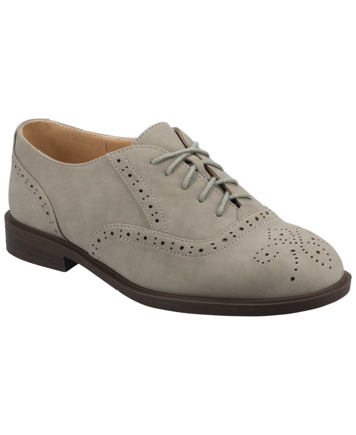 Click here for Journee Collection Womens Bria Lace-Up Oxford Snea... prices