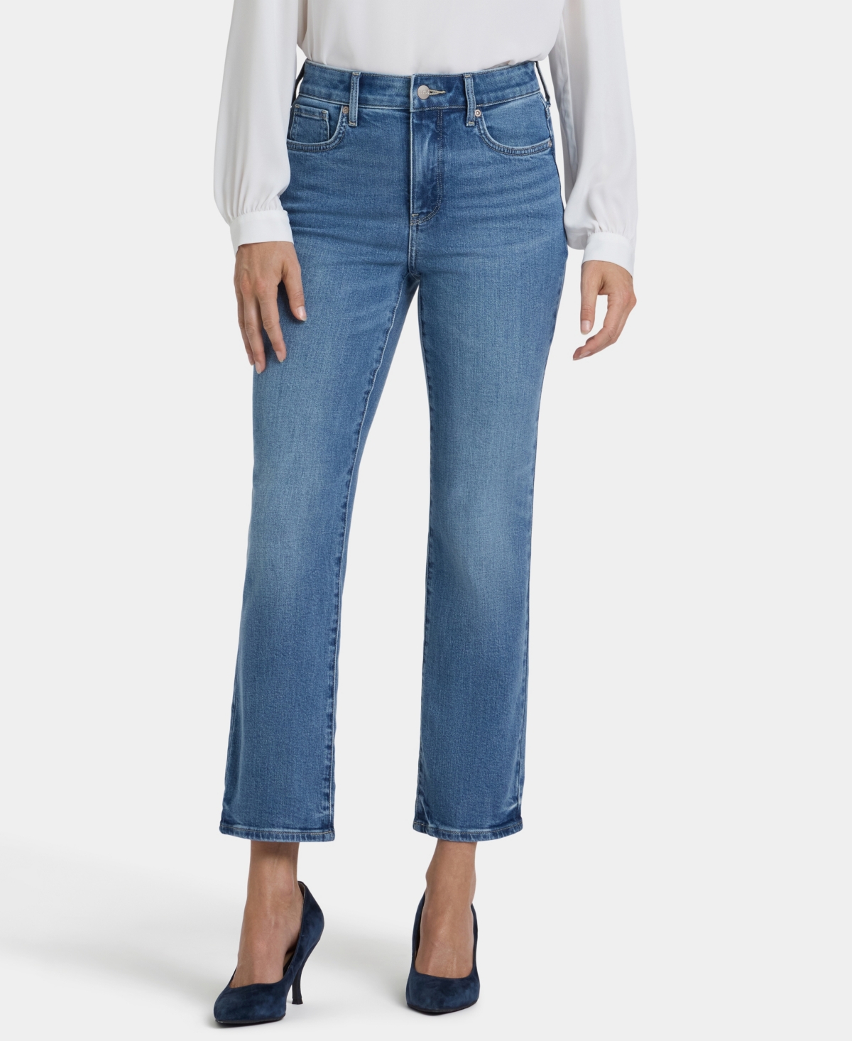 Click here for Nydj Womens High-Rise Marilyn Straight Ankle Jeans... prices