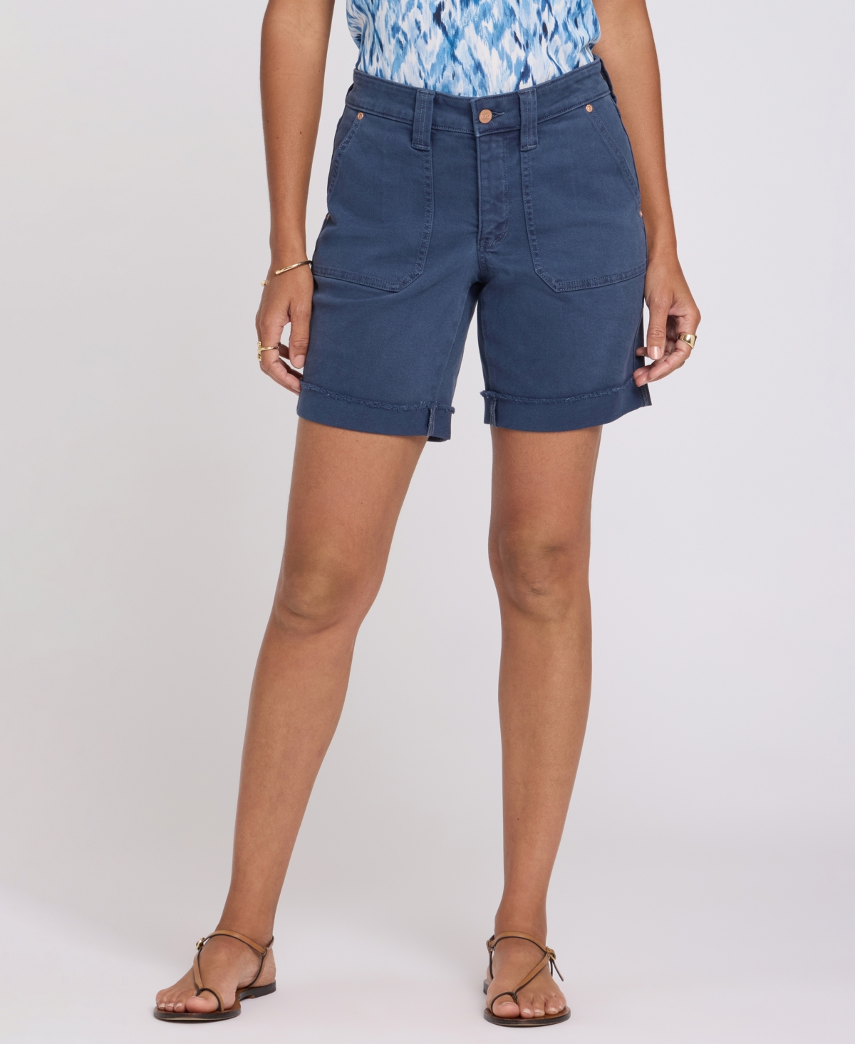 Click here for Nydj Womens Diana Relaxed Denim High-Rise Shorts -... prices