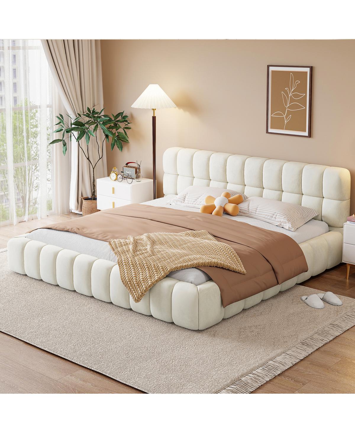 Click here for Streamdale Furniture Upholstered Platform Bed with... prices