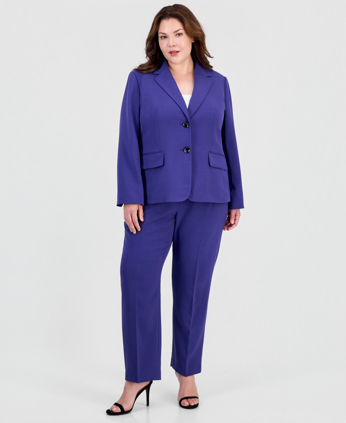 Click here for Kasper Plus Size Mid-Rise Straight-Leg Pants - Reg... prices