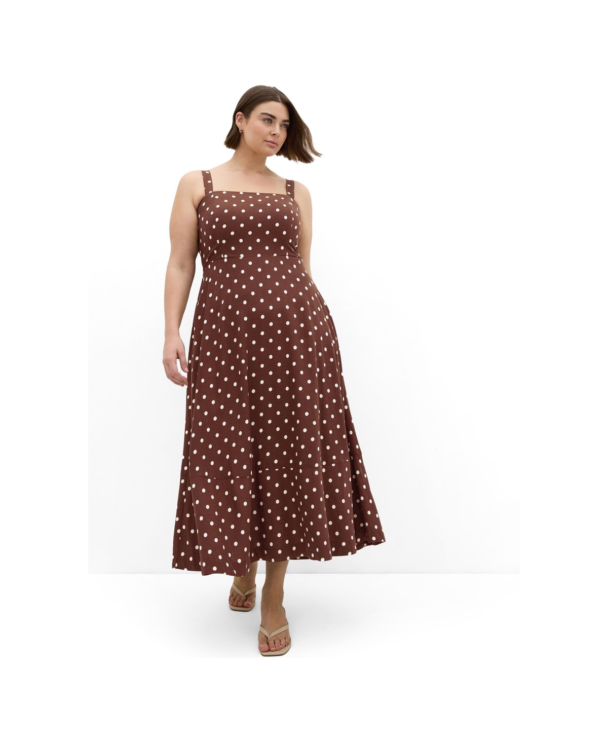 Click here for City Chic Womens Collins Print Maxi Dress - Chocol... prices