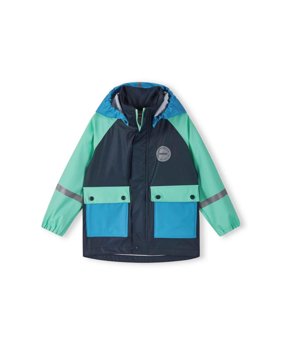 Click here for Reima Unisex Boys and Girls Suihku Raincoat - Navy prices