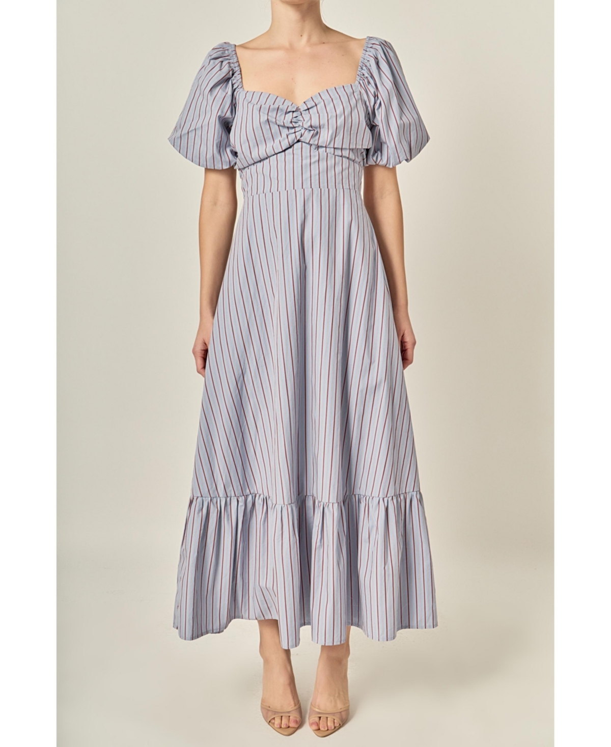 Click here for English Factory Womens Striped Tie Bck Maxi Dress... prices