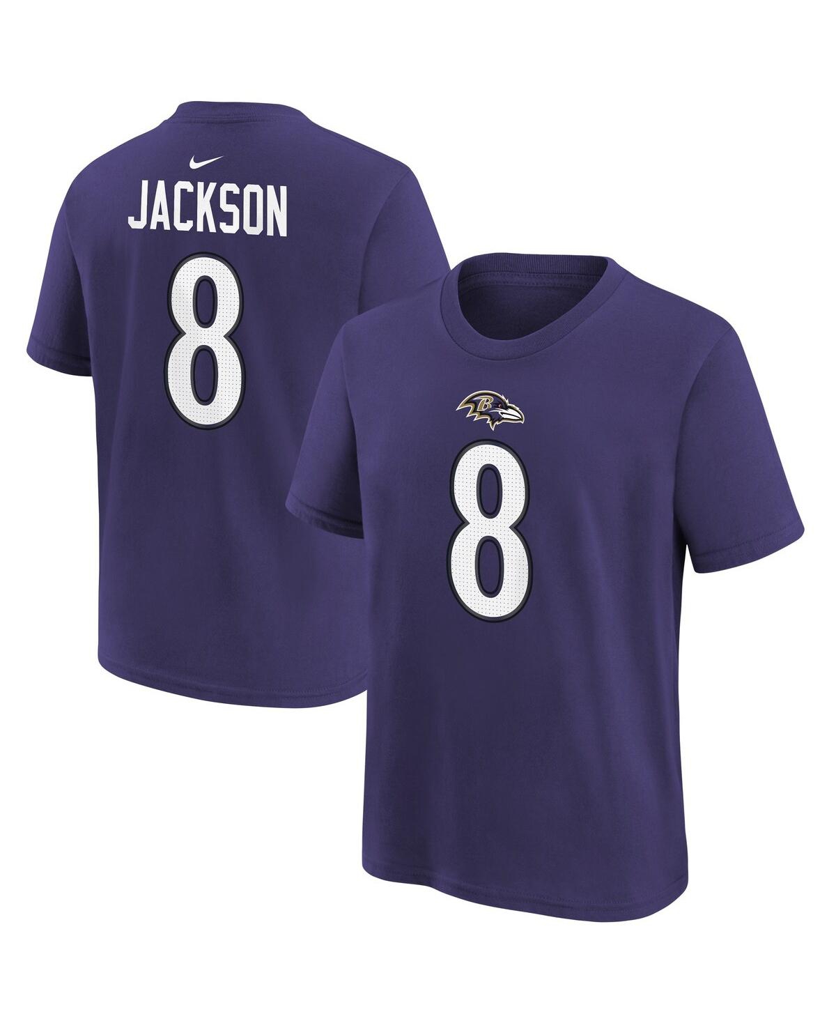 Click here for Nike Big Boys and Girls Lamar Jackson Purple Balti... prices
