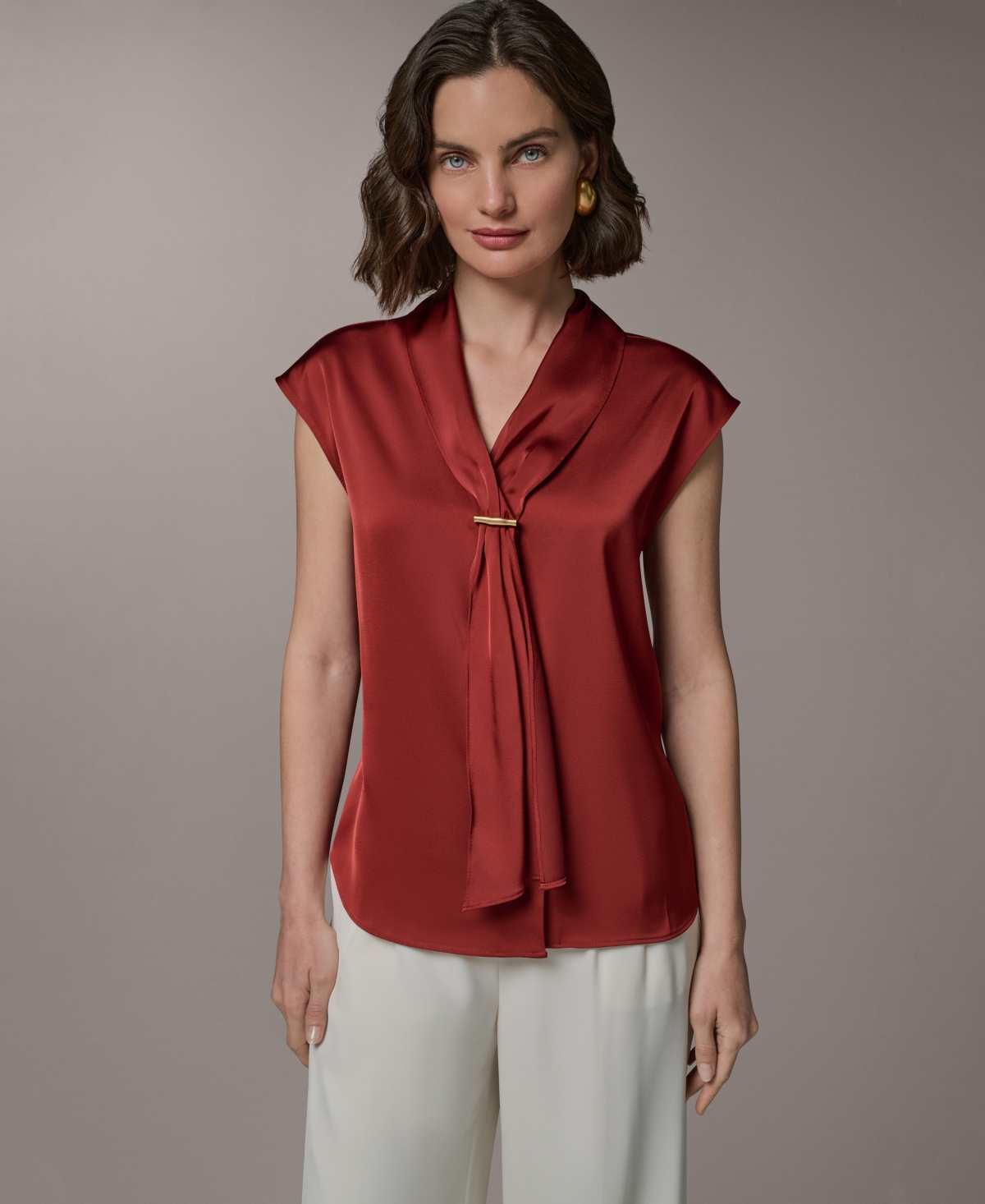Click here for Donna Karan New York Womens Extended Shoulder Tie... prices