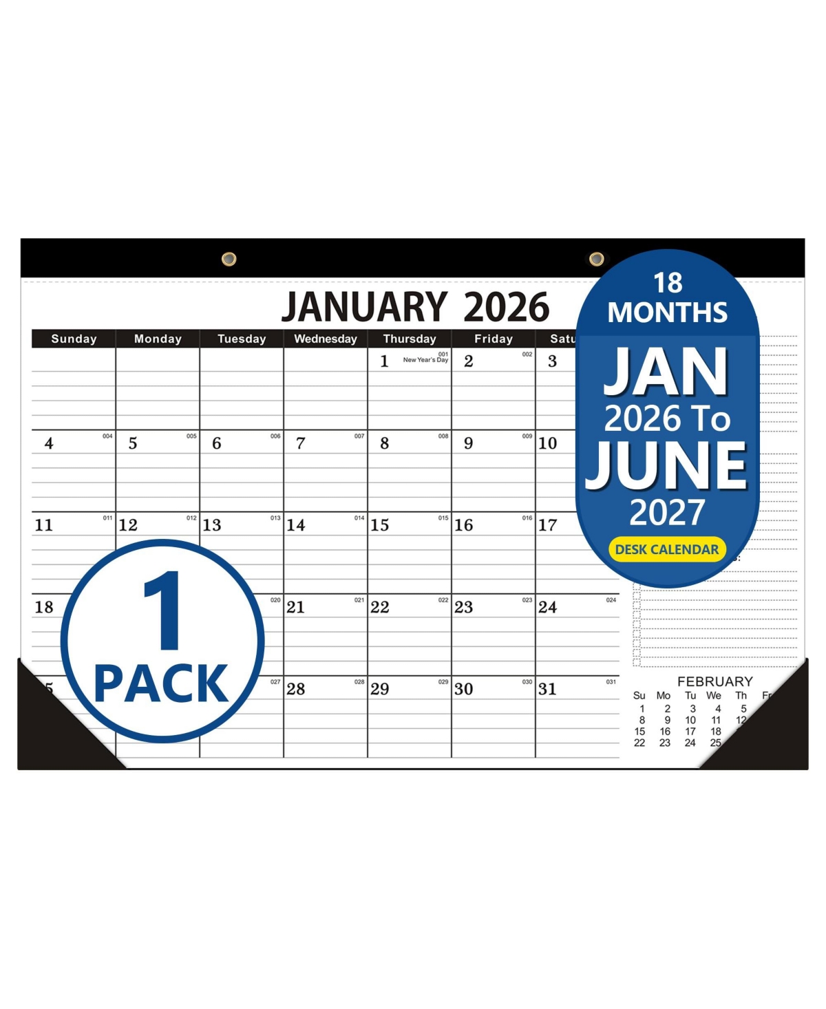 Click here for Gnuadz Desk Calendar 2026-2027 Monthly Planner Off... prices
