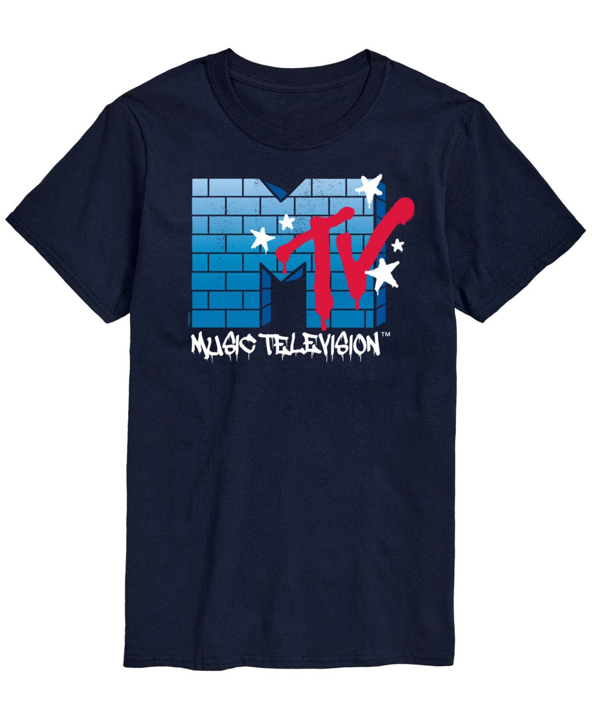 Click here for Airwaves Mens Mtv Logo Brick Wall Short-Sleeve Gra... prices