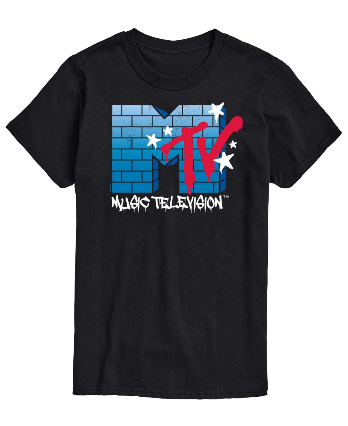 Click here for Airwaves Mens Mtv Logo Brick Wall Short-Sleeve Gra... prices