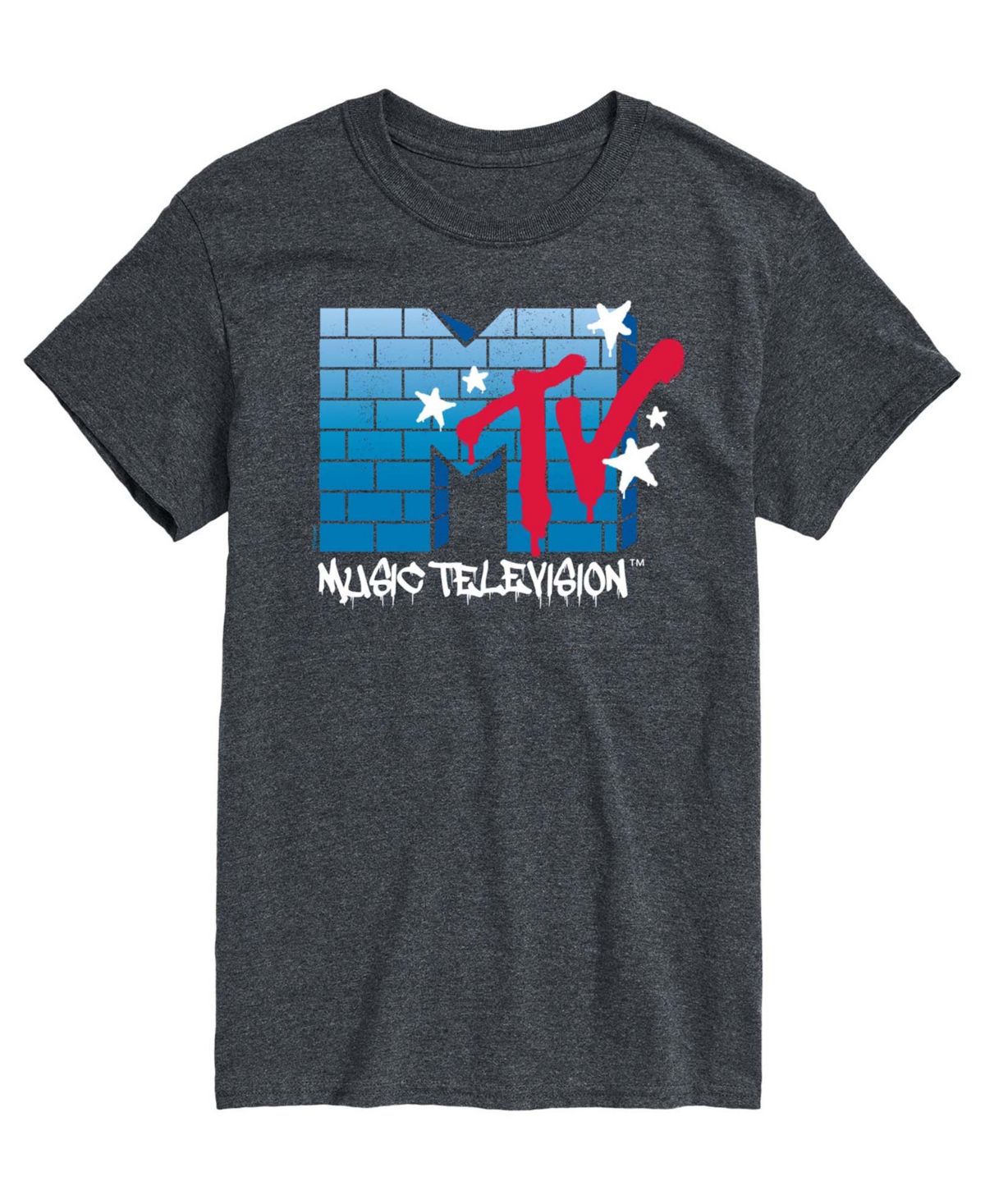 Click here for Airwaves Mens Mtv Logo Brick Wall Short-Sleeve Gra... prices