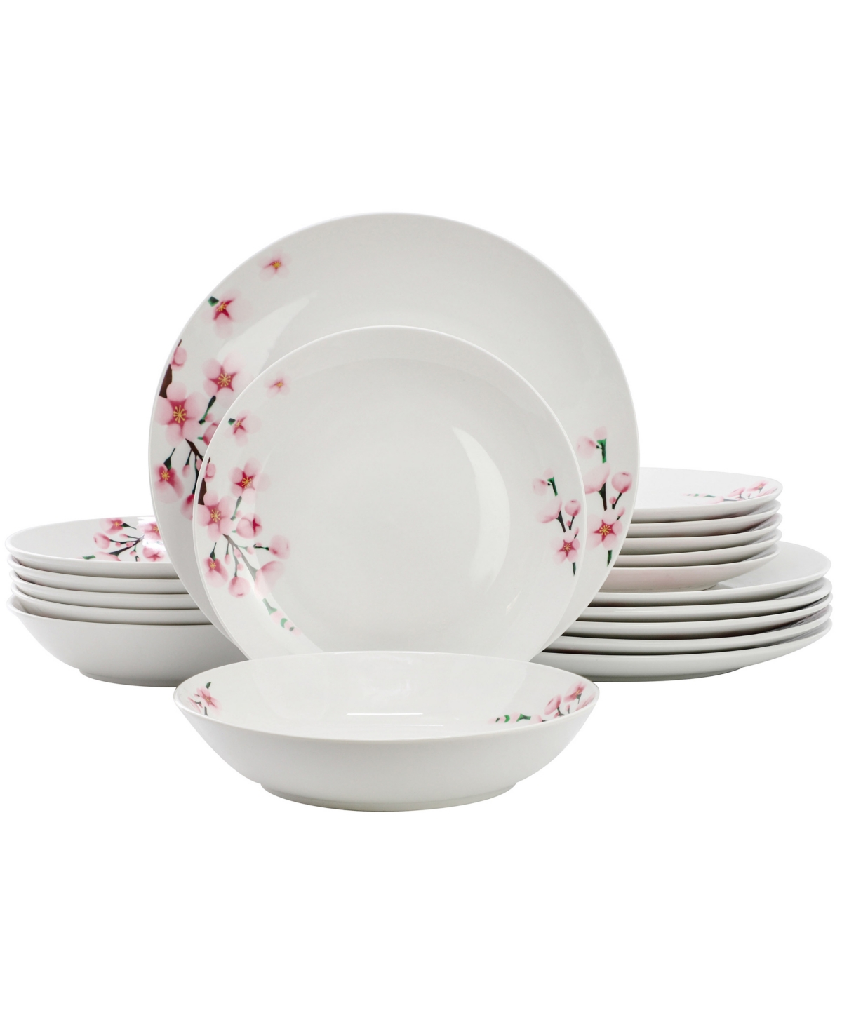 Click here for Elama Tamara Cherry Blossom 18-Piece Dinnerware Se... prices
