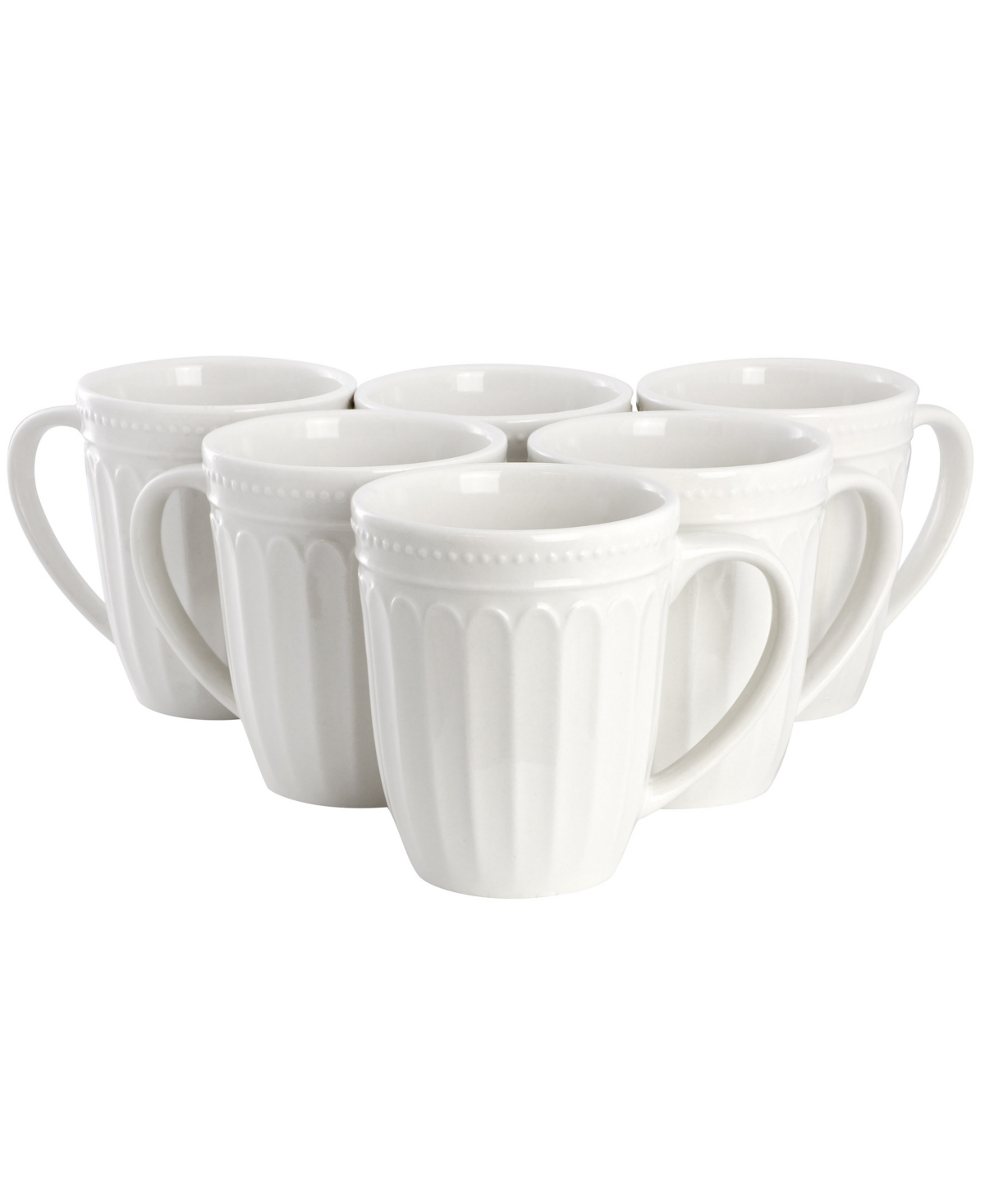 Click here for Elama Hansel Mugs  Set of 6 - White prices