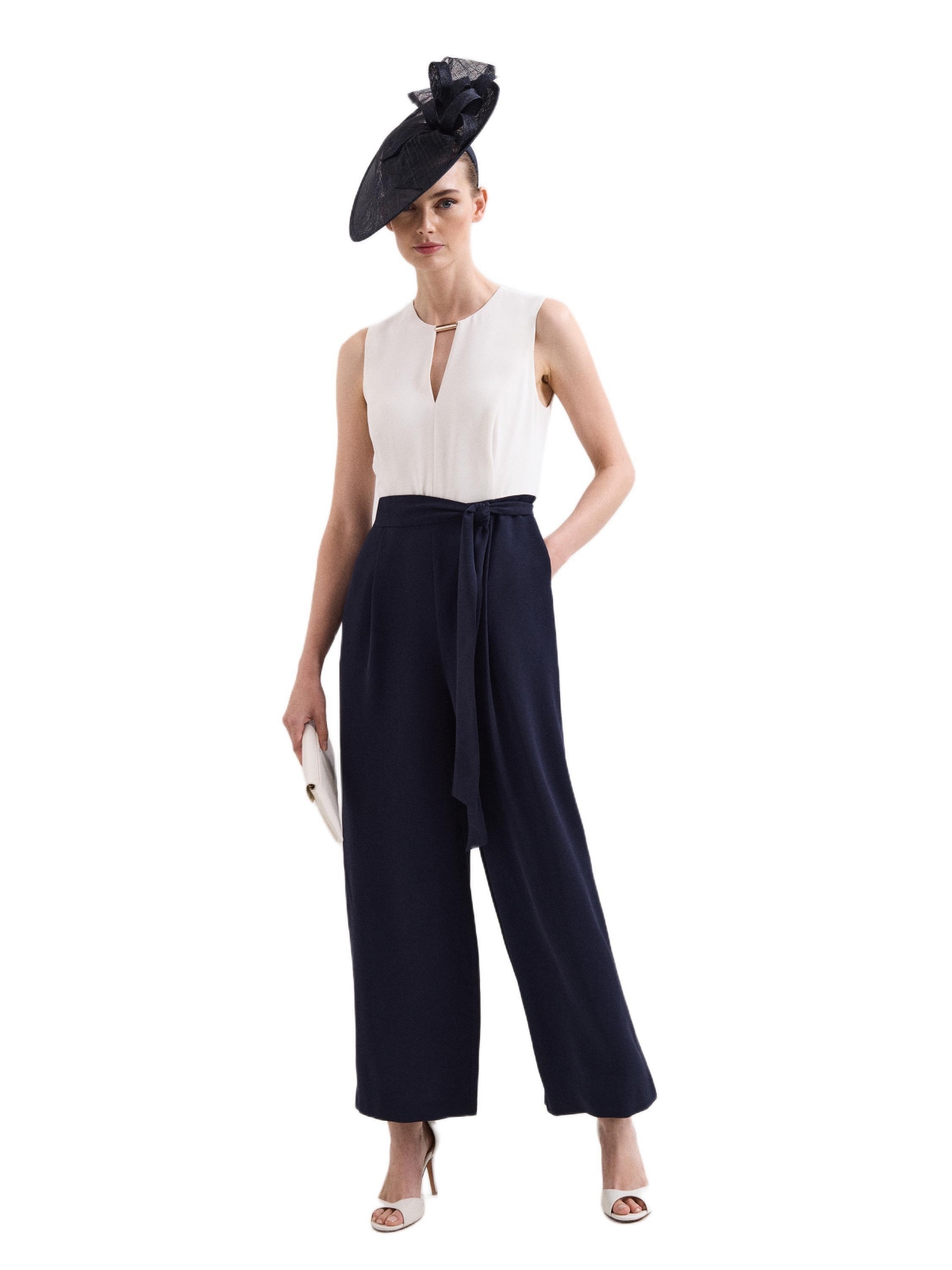 Click here for Phase Eight Womens Brylee Wide Leg Jumpsuit - Natu... prices