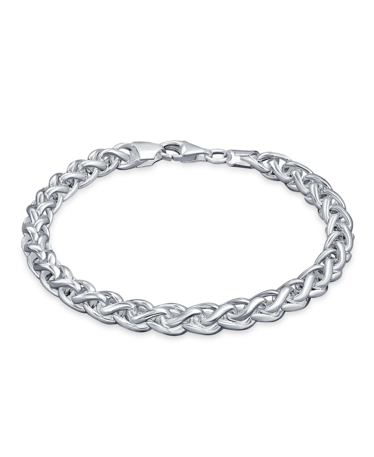 Click here for Bling Jewelry Solid Heavy 6MM Braid Rope Wheat Cha... prices