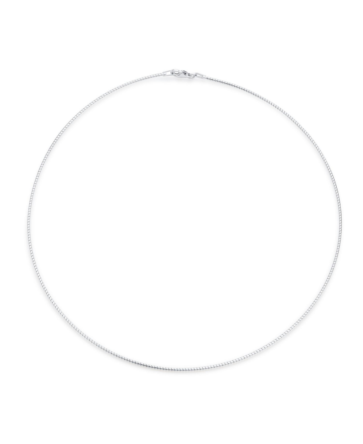 Click here for Bling Jewelry Simple Thin Slider Omega Cubetto Cha... prices