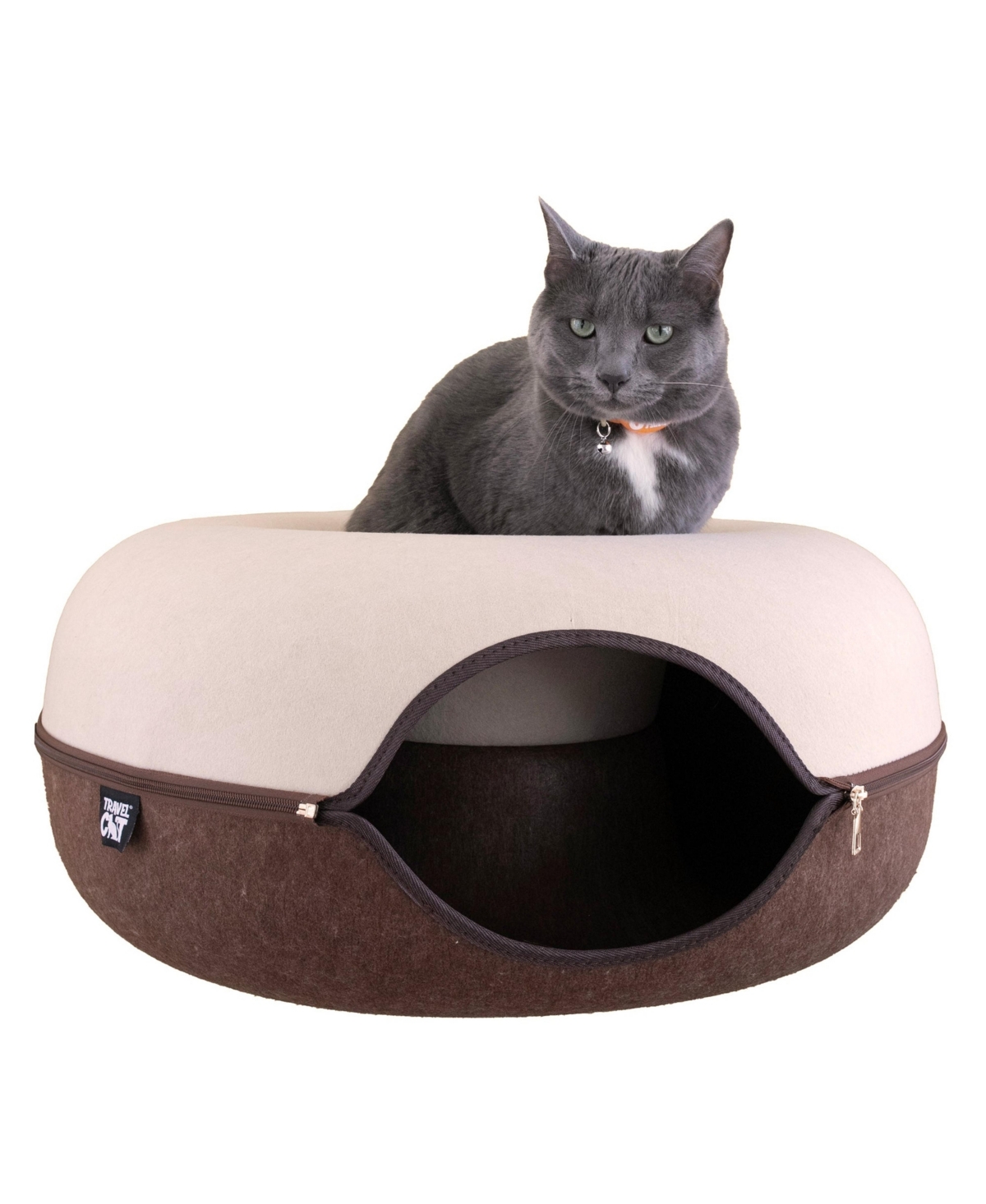 Click here for Travel Cat Donut! 2-in-1 Cat Hideaway Cave Bed - C... prices