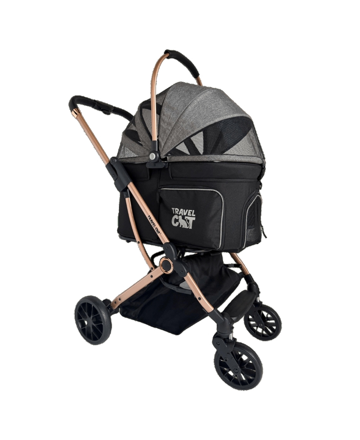 Click here for Travel Cat Whisker Wagon Deluxe Cat Stroller - Bla... prices