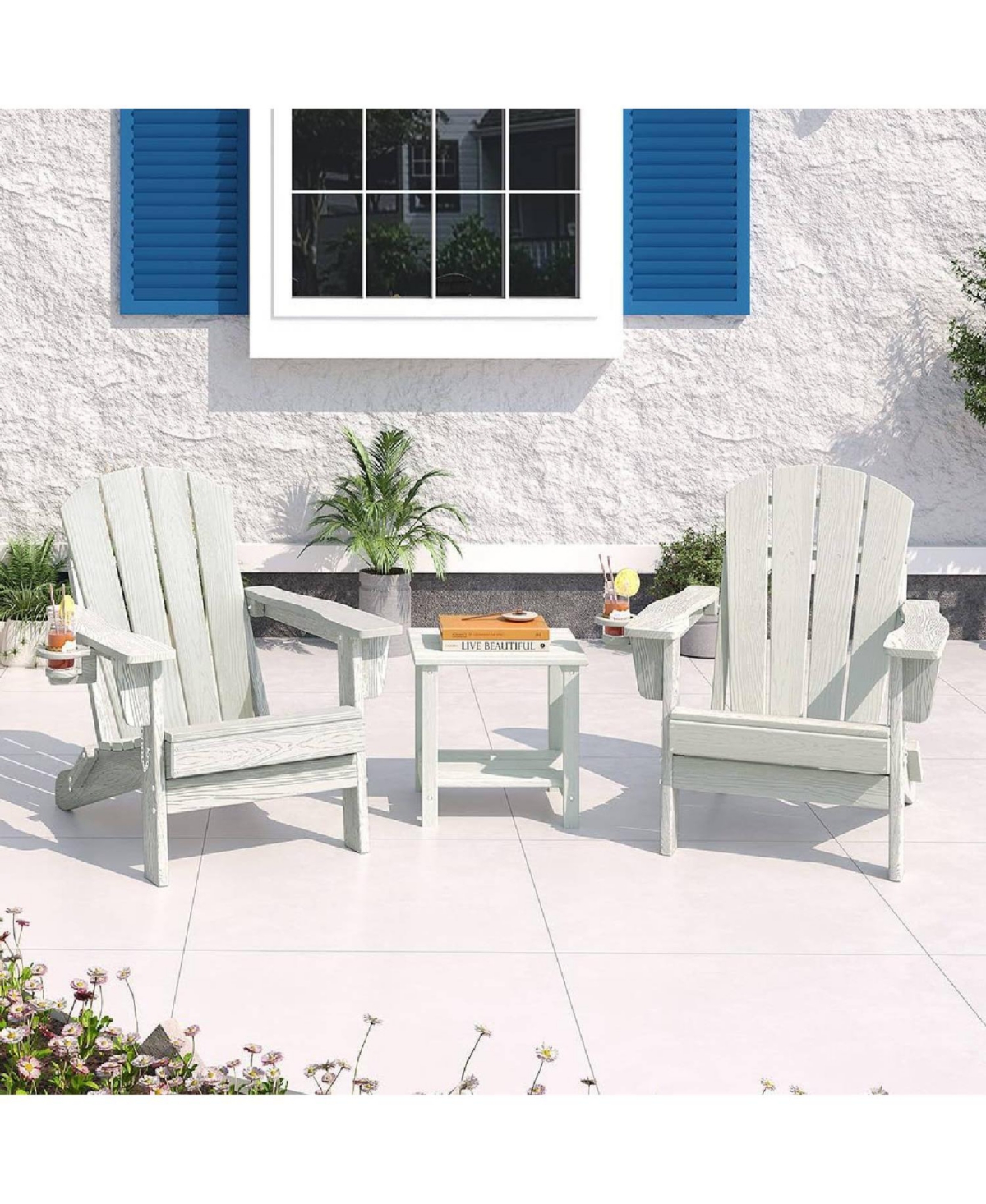 Click here for Xo 2 Piece All Weather Resistent Outdoor Patio Cha... prices