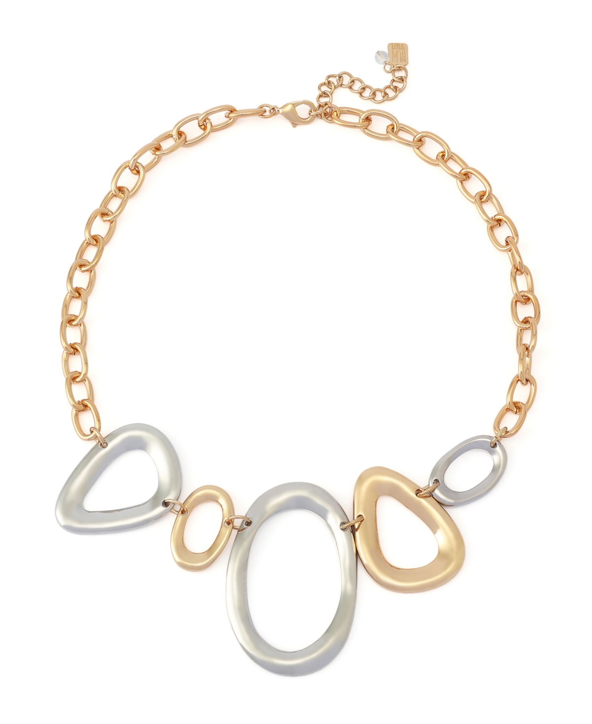 Click here for Robert Lee Morris Soho Two-Tone Sculpted Link Bib... prices