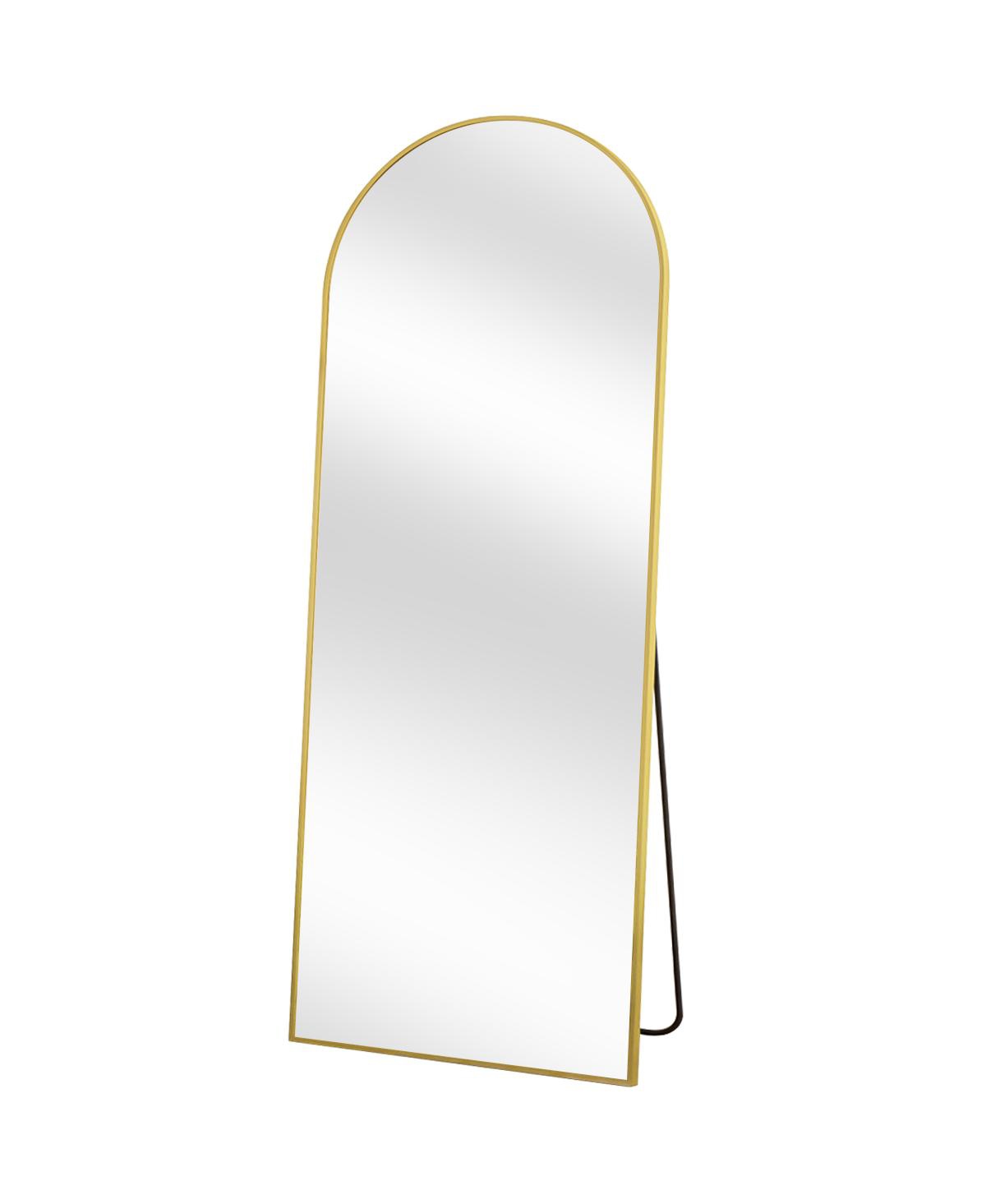 Click here for Koonmi 64x21 Arched Full-Length Mirror - Gold prices