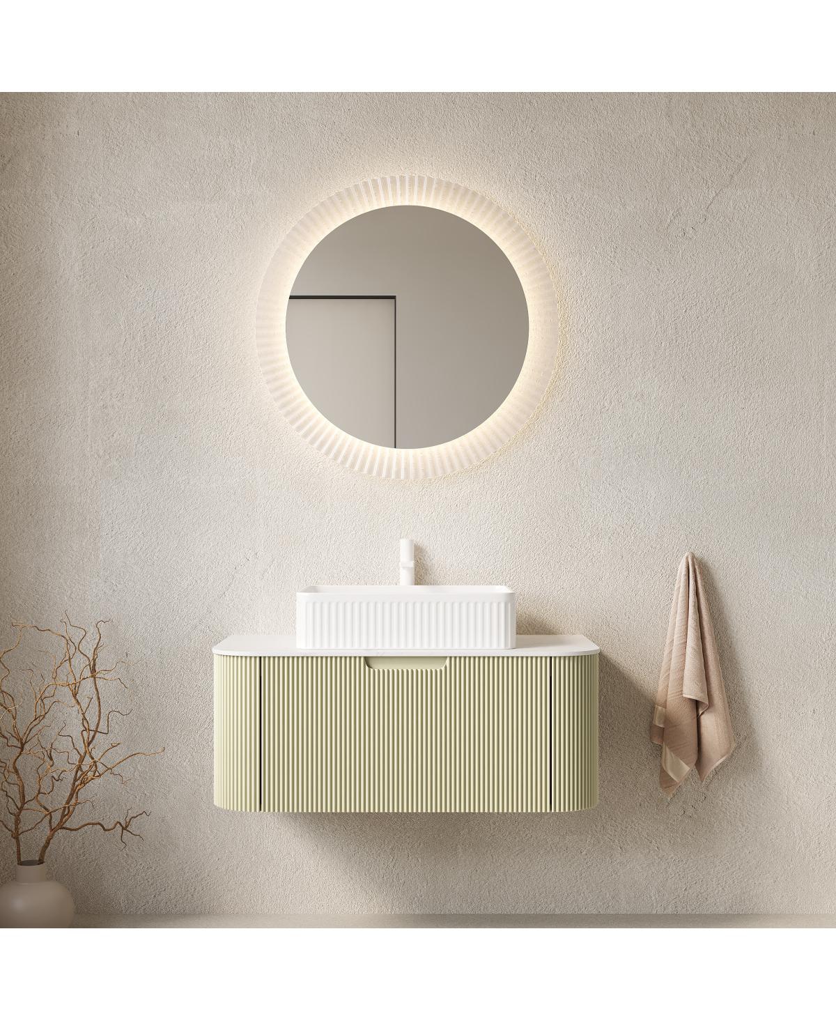 Click here for Sillysis Light Green Wall Mounted Bathroom Vanity... prices