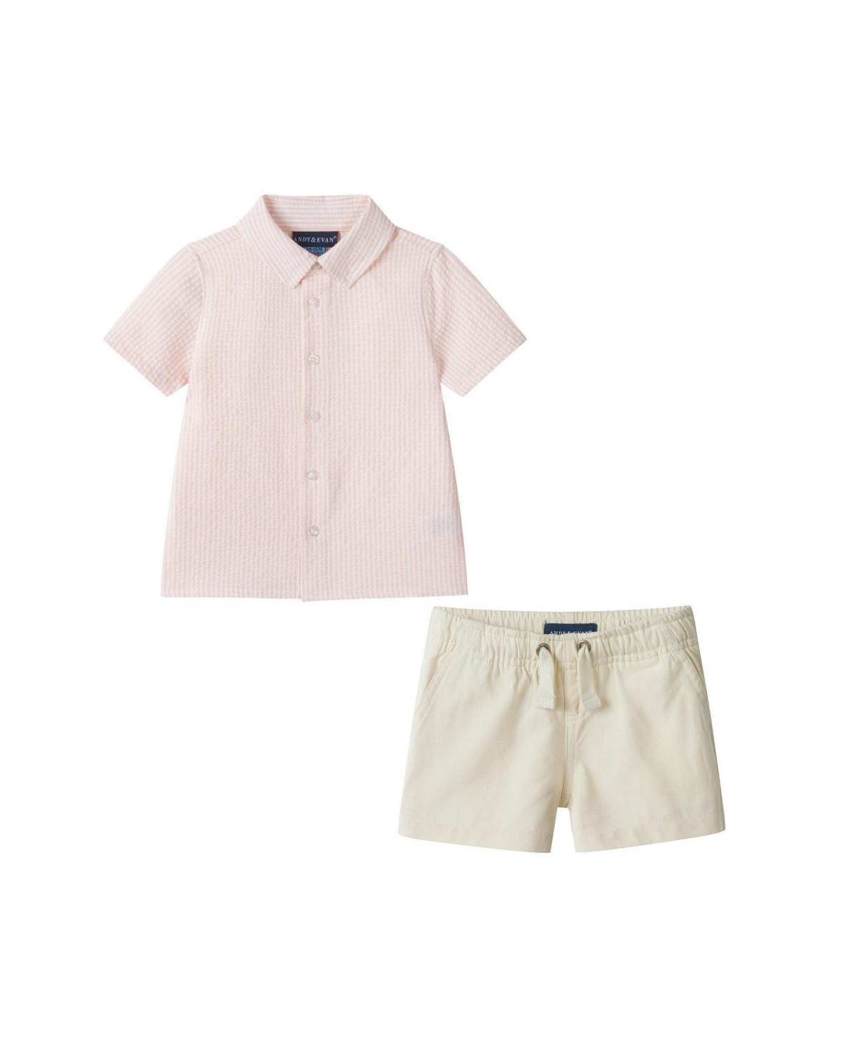 Click here for Andy & Evan Baby Boys Puckered Buttondown and Shor... prices