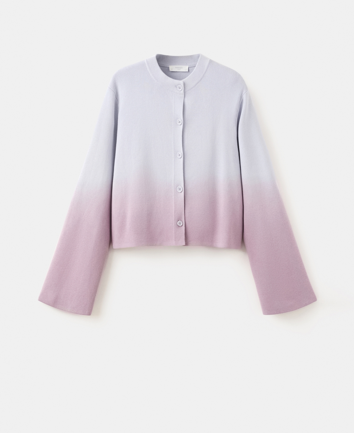 Click here for Mango Womens Gradient Cotton Cardigan Sweater - Li... prices