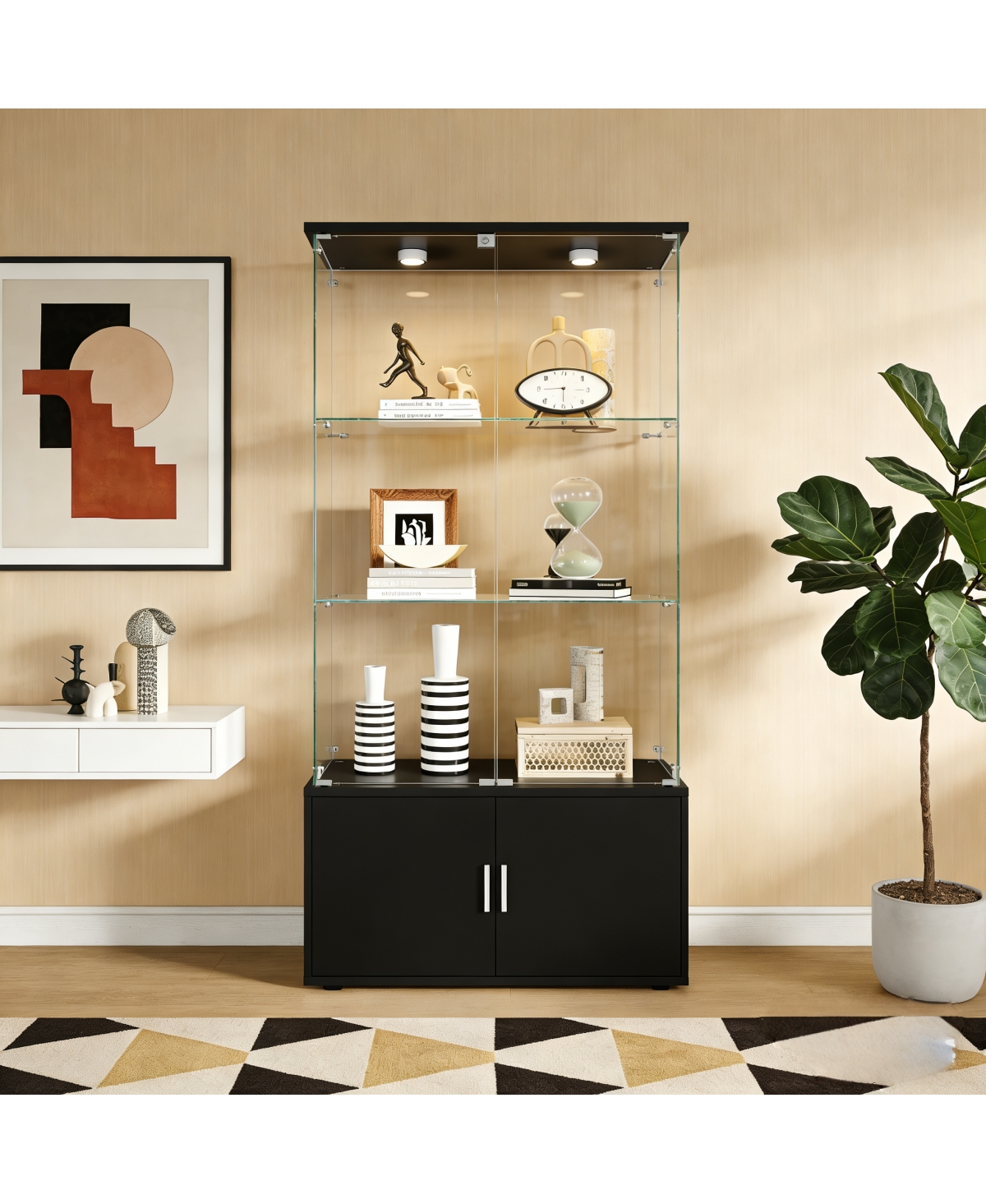 Click here for Streamdale Furniture 4-Layer Double-Door Storage C... prices