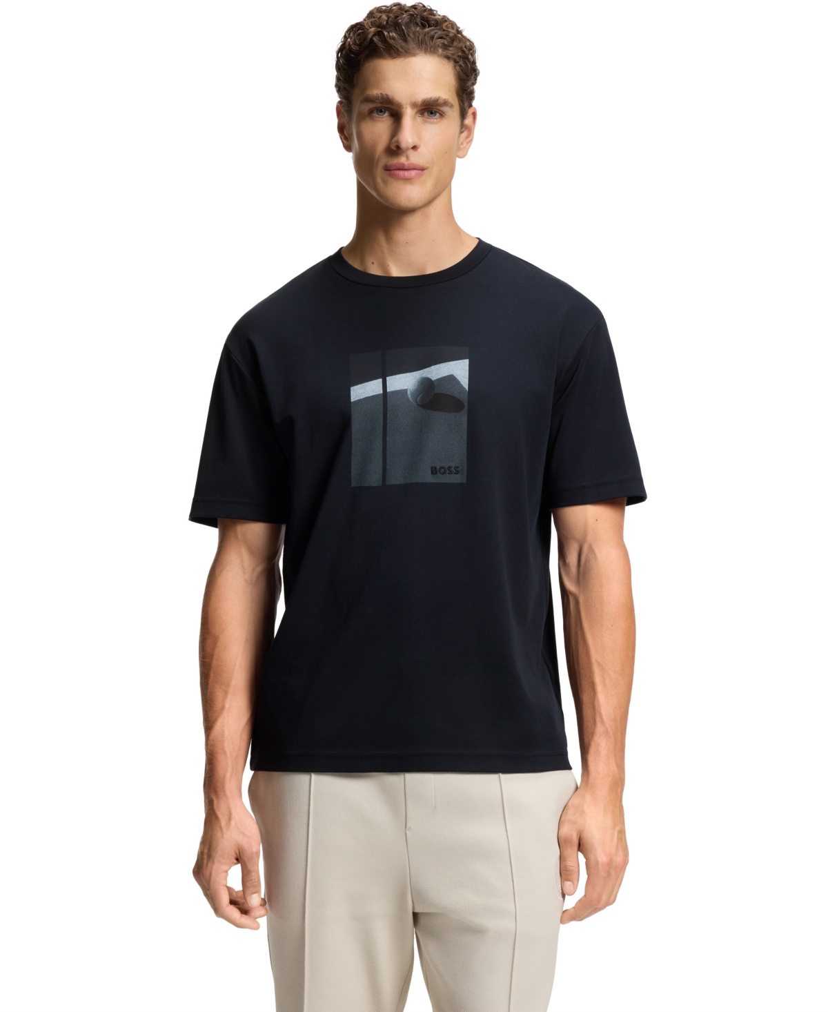 Click here for Boss by Hugo Boss Mens Tennis Artwork Pima-Cotton... prices