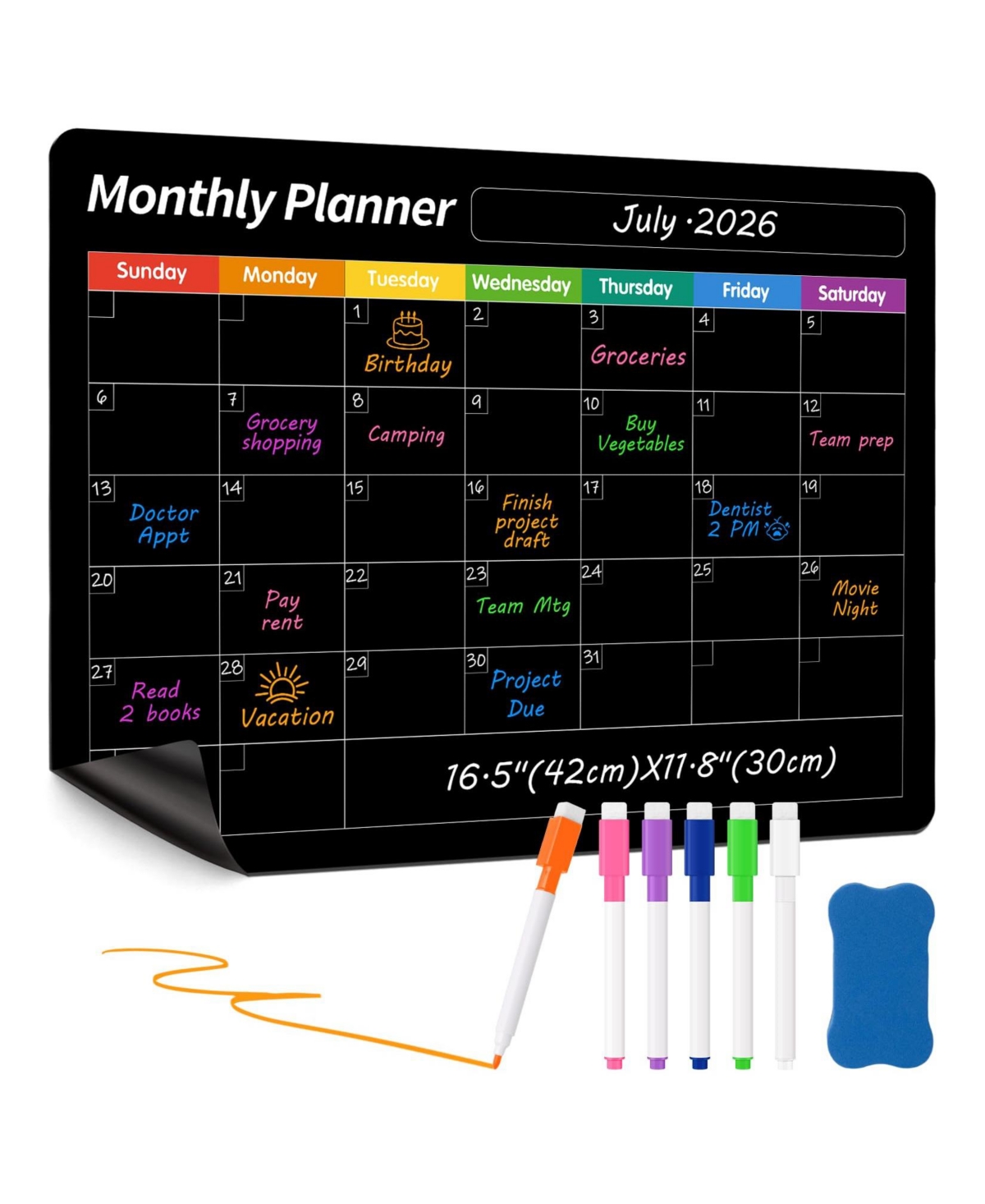 Click here for Gnuadz Magnetic Calendar Whiteboard Monthly Planne... prices