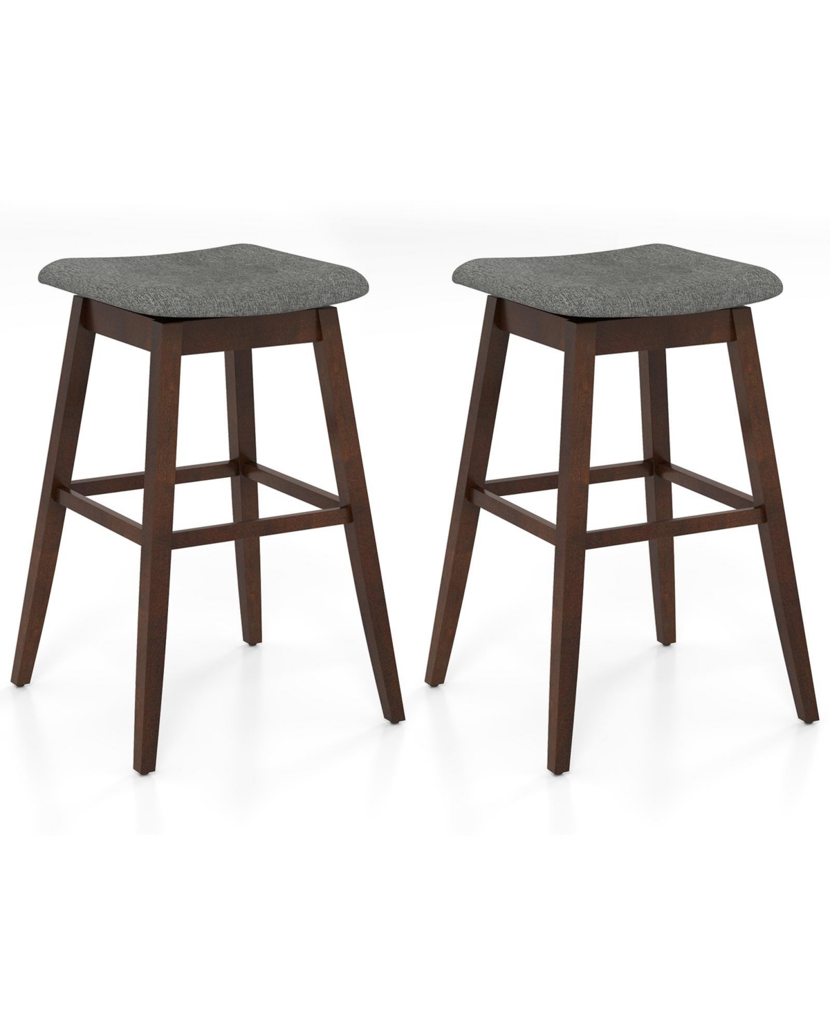 Click here for Slickblue Set of 2 Modern Swivel Bar Stools with F... prices