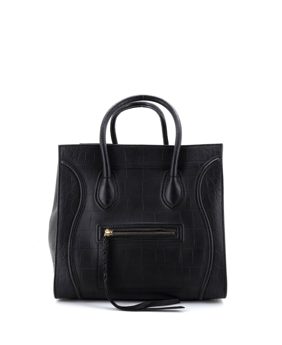 Click here for Pre-Owned Celine Medium Phantom Bag Embossed Leath... prices