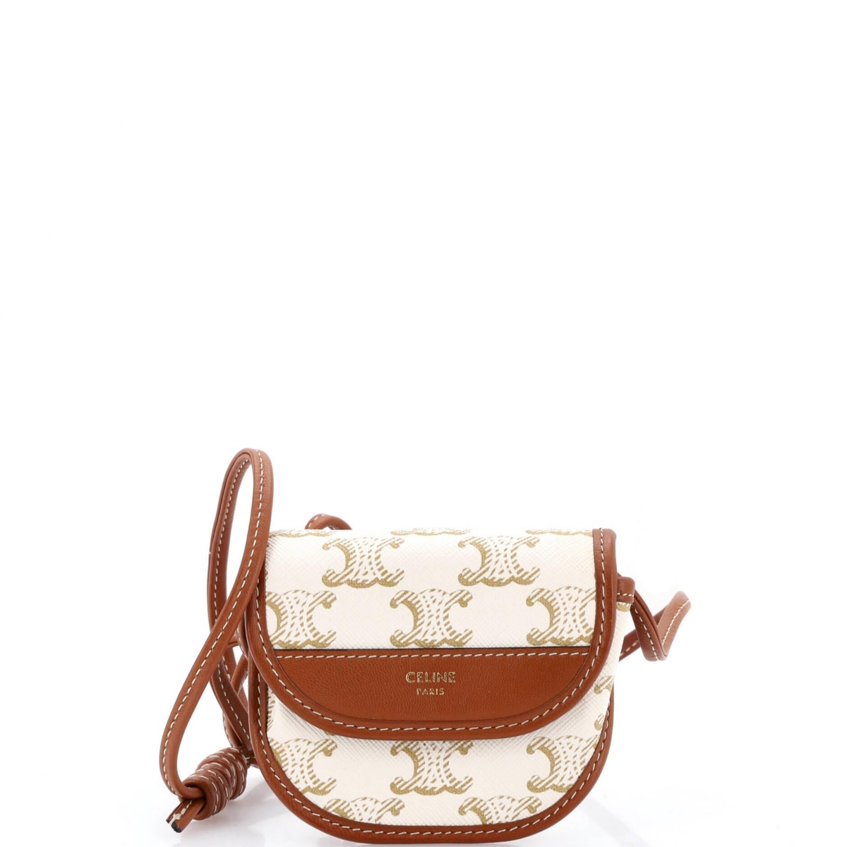 Click here for Pre-Owned Celine Airpods Case Flap Bag Triomphe Co... prices