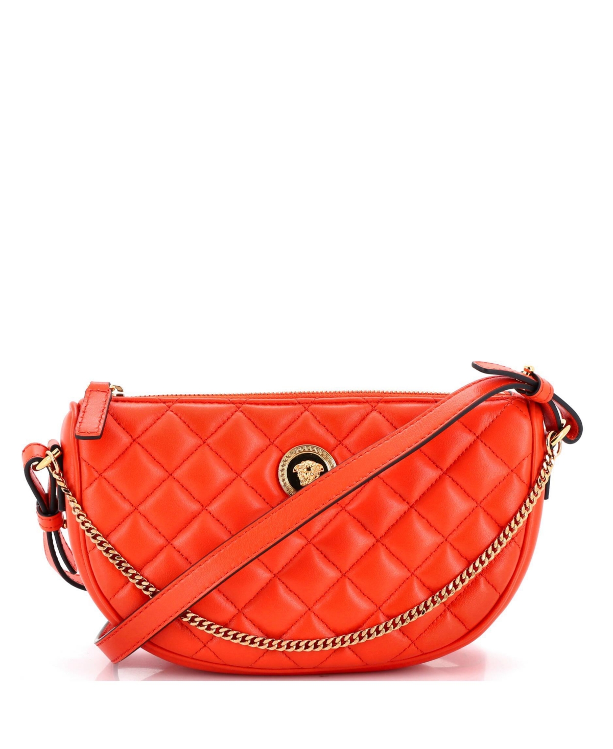 Click here for Pre-Owned Versace La Medusa Half Moon Crossbody Ba... prices