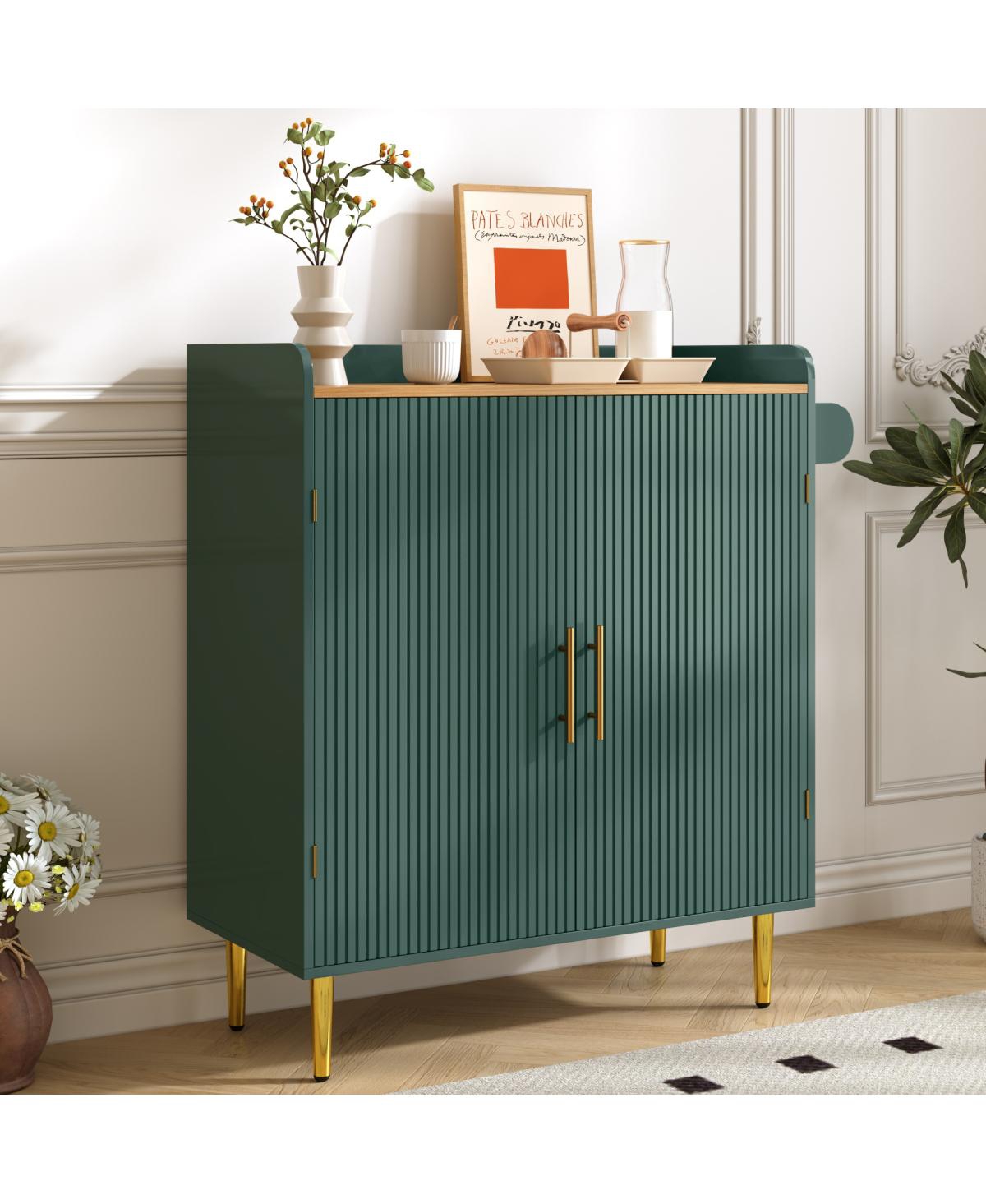 Click here for Streamdale Furniture Modern Fluted Coffee Bar Cabi... prices