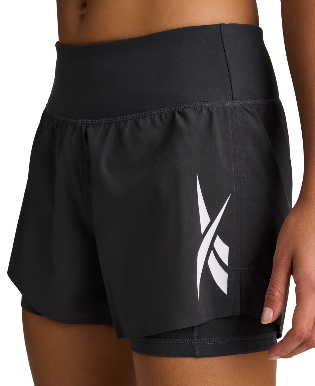 Click here for Reebok Womens Interlock Pull-On Running Shorts - B... prices