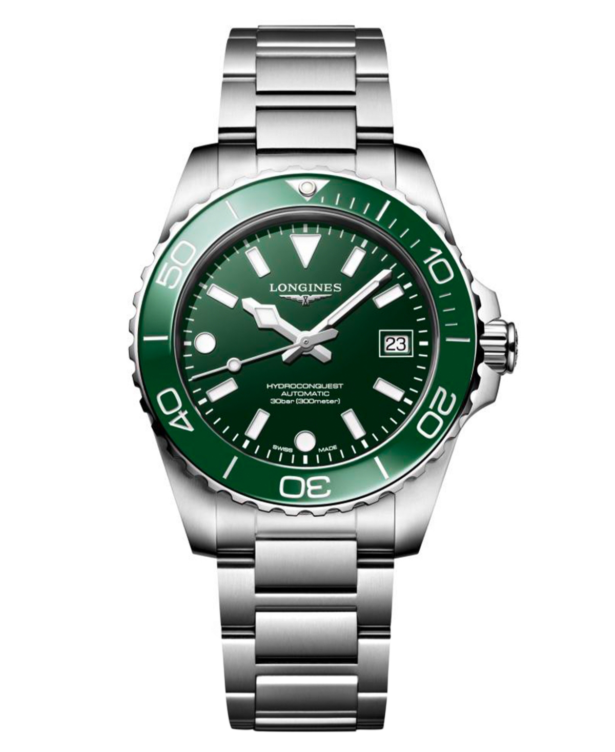 Click here for Longines Mens HydroConquest Silver Stainless Steel... prices