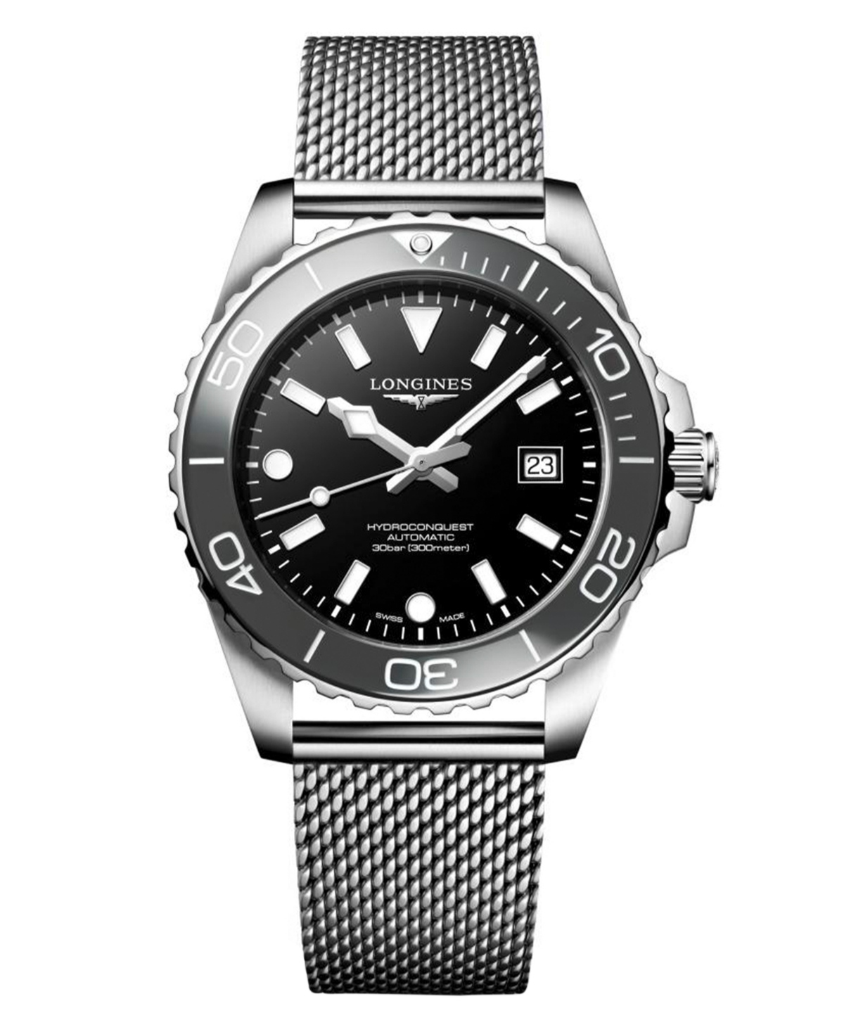 Click here for Longines Mens HydroConquest Silver Stainless Steel... prices